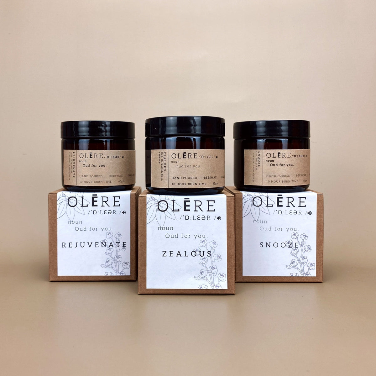 ESSENTIAL OIL CANDLE SET | TRIO | OLERE – OLĒRE Malaysia